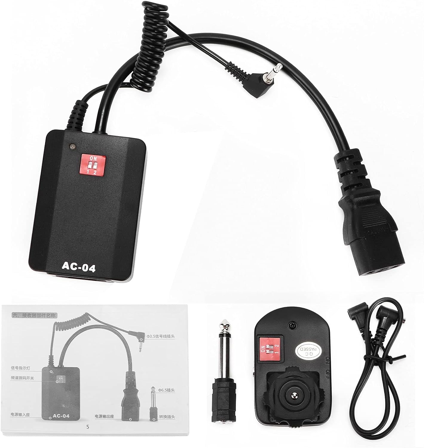 KOK-Wireless Camera Flash Trigger,4 Channel Wireless Studio Flash ...