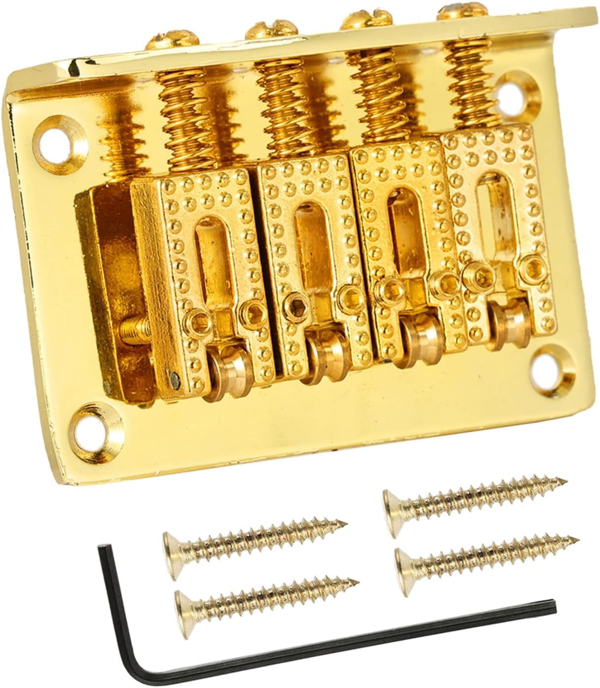 KOK-Zinc Alloy Fixed Hardtail Bridge Guitar Hard Tail Bridge 4 String ...