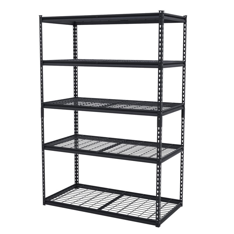 KOKEBREN 5 Tier 72" H Garage Storage Shelving Unit Heavy Duty Metal ...