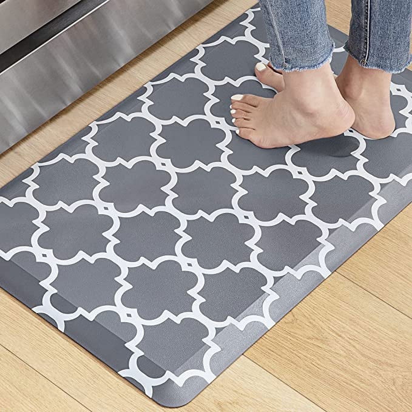 "KOKHUB Ergonomic Anti Fatigue Kitchen Mat, 17.3""x28"", Cushioned ...