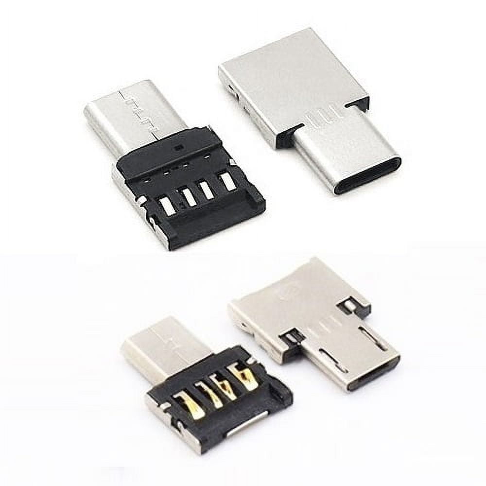 KOKKIA Tiny USB Type A to Type C (1pc) and Tiny USB Type A to Micro USB ...