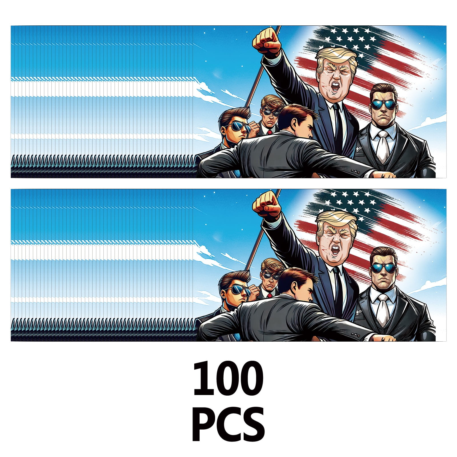 100pcs Trump 2024 Take America Back Vinyl Stickers Outdoor Waterproof ...