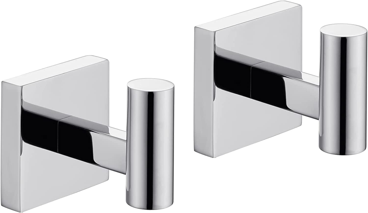 KOKOSIRI 2 Pack Robe Hook Hanger Set, Bathroom Towel Coat Hooks for ...