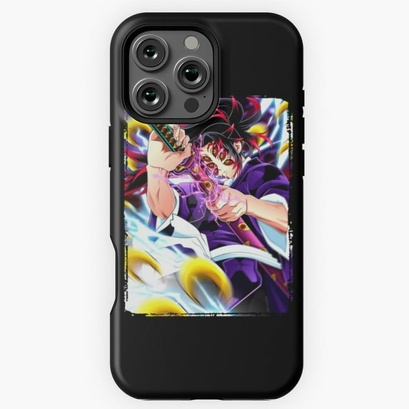 KOKUSHIBO Demon Slayer Upper Moon 1 Phone Case for iPhone 16 15 14 13 ...