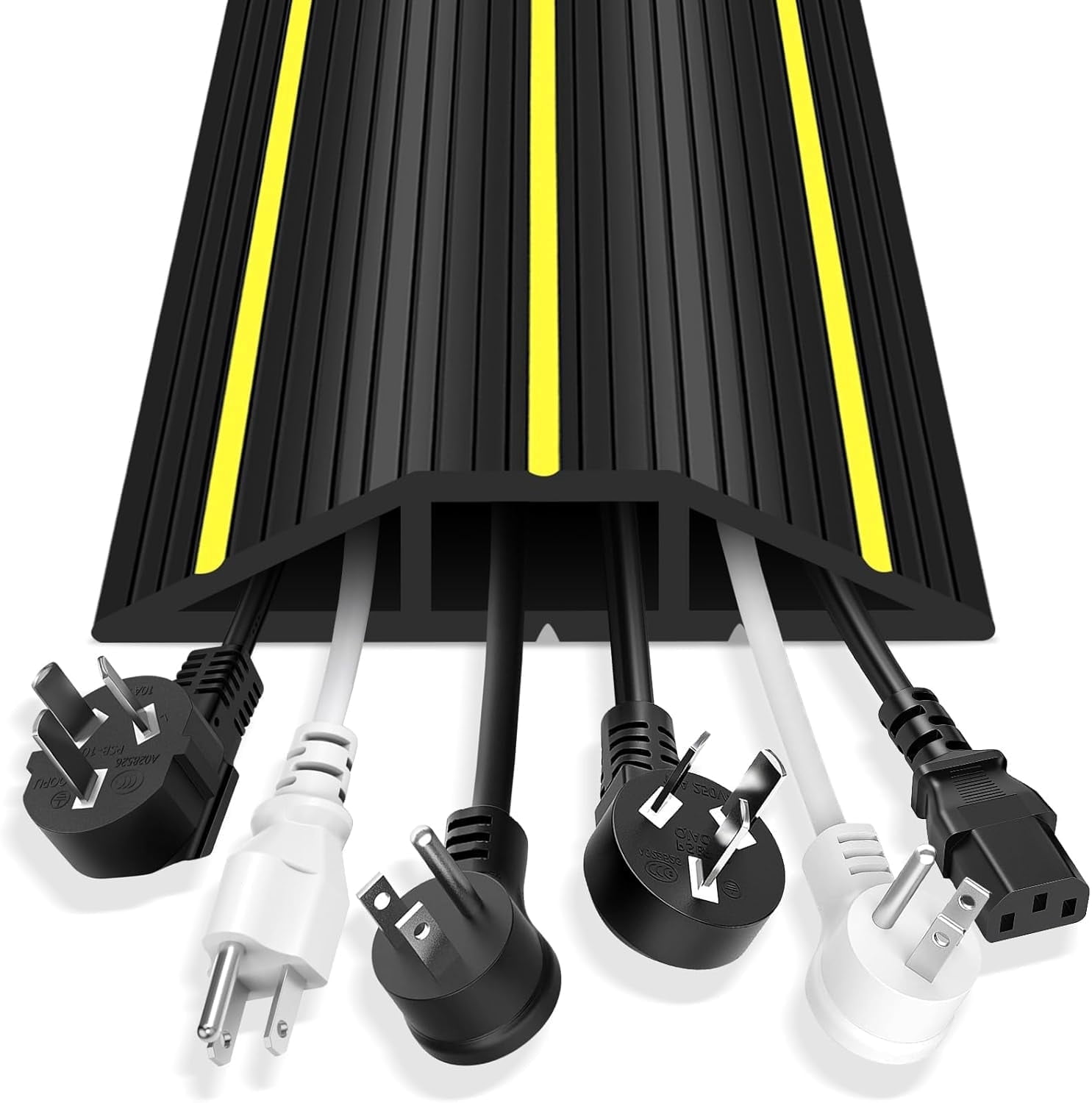 KOLAKO Floor Cord Cover, 6 Ft Heavy Duty Cable Cover Protector, 3 ...
