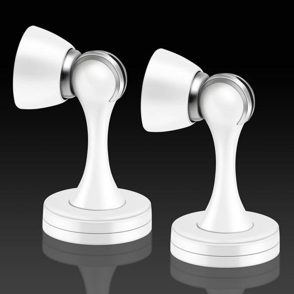 KOLAKO Floor Magnetic Door Stops Stainless Steel White 2 Pack - Walmart.com