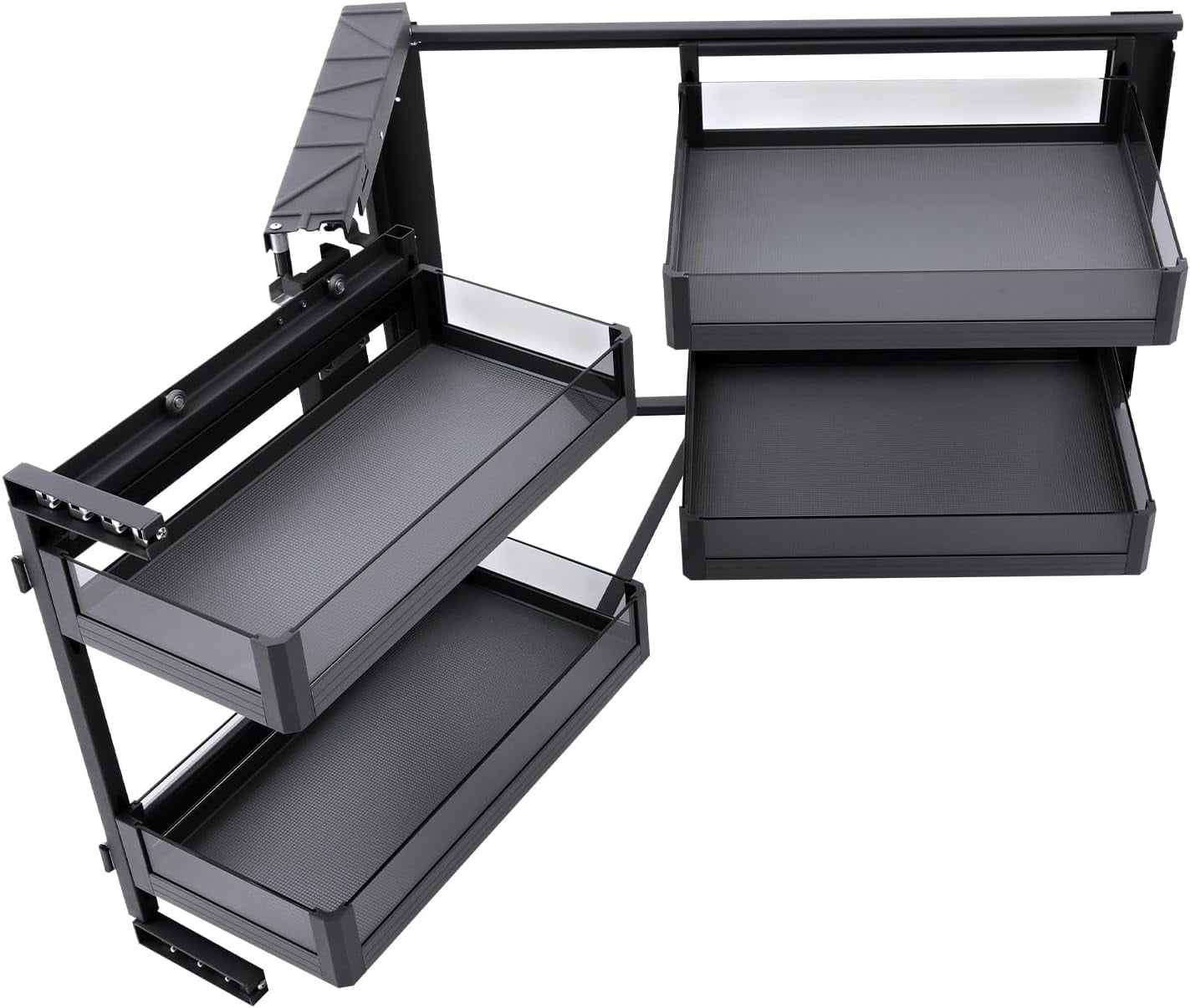 KOLHGNSE Full Extension Blind Corner Pull Out Organizer, 270° Swing Out ...