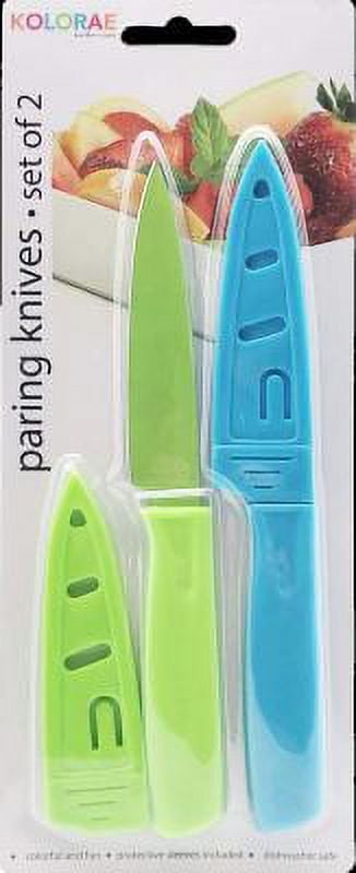 Kolorae Colorful and Fun Sharp Cutting Paring Knives Set of 2 - Perfect ...