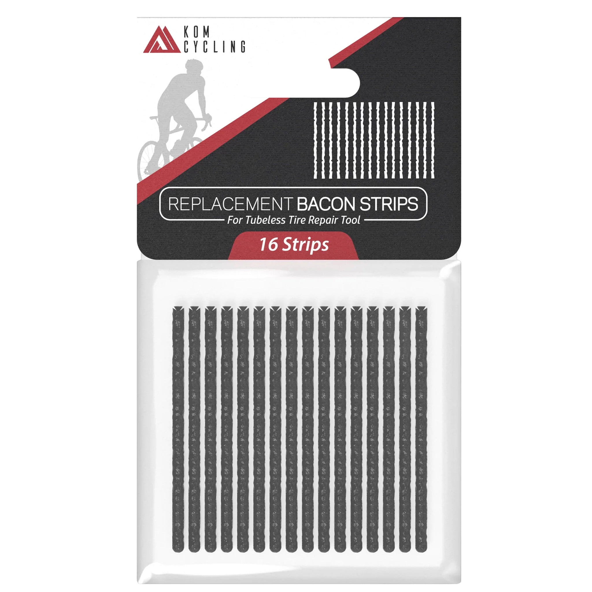 KOM Cycling Tubeless Repair Bacon Strips - 16 Piece - Walmart.com