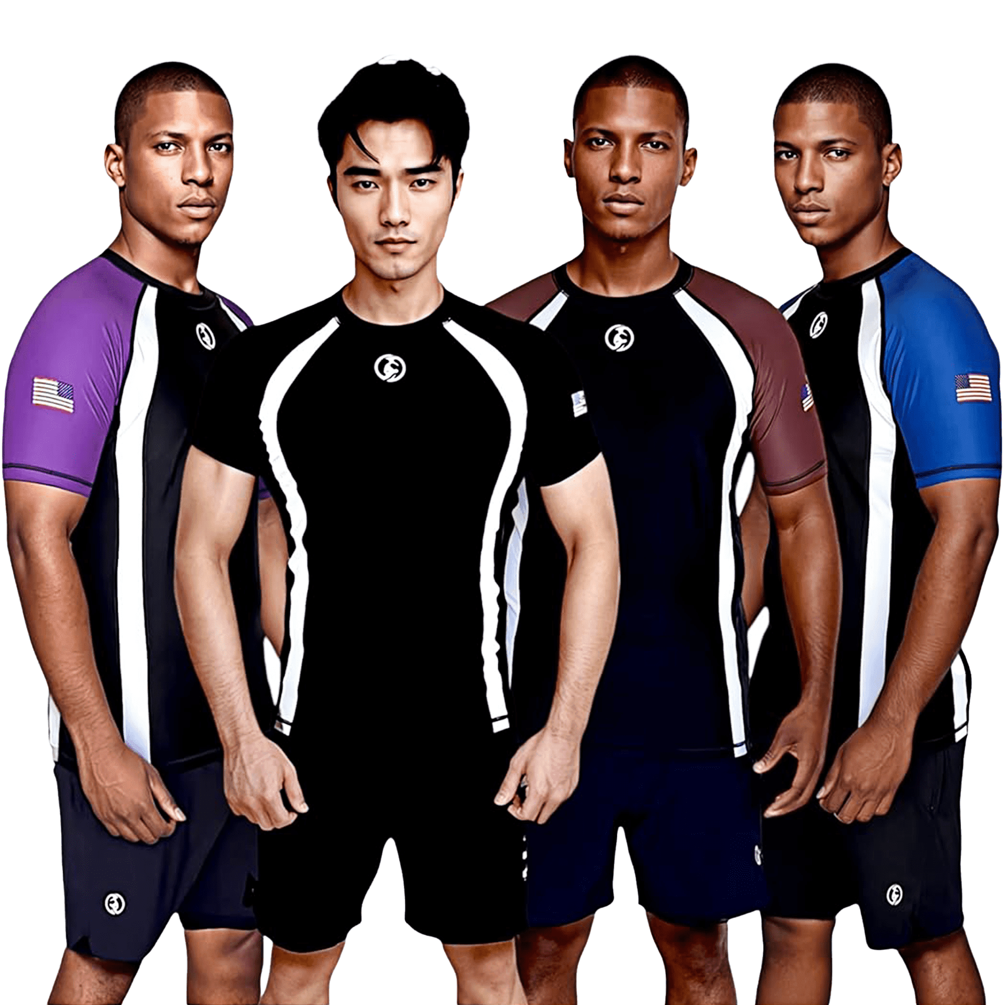 KOMBAT USA Half Sleeve Rash Guard BJJ No Gi, Jiu Jitsu BJJ Rash Guards ...