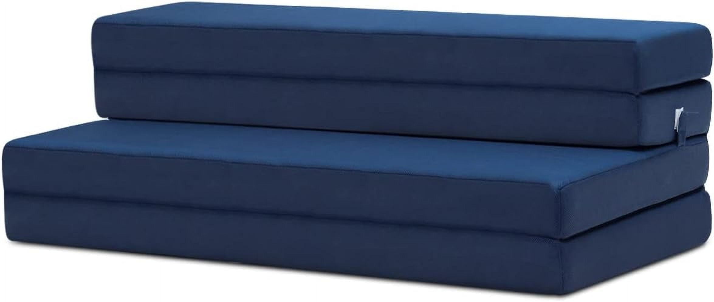 KOMFOTT 4- Inch Tri Folding Mattress Queen Size, Foam Mattress with ...