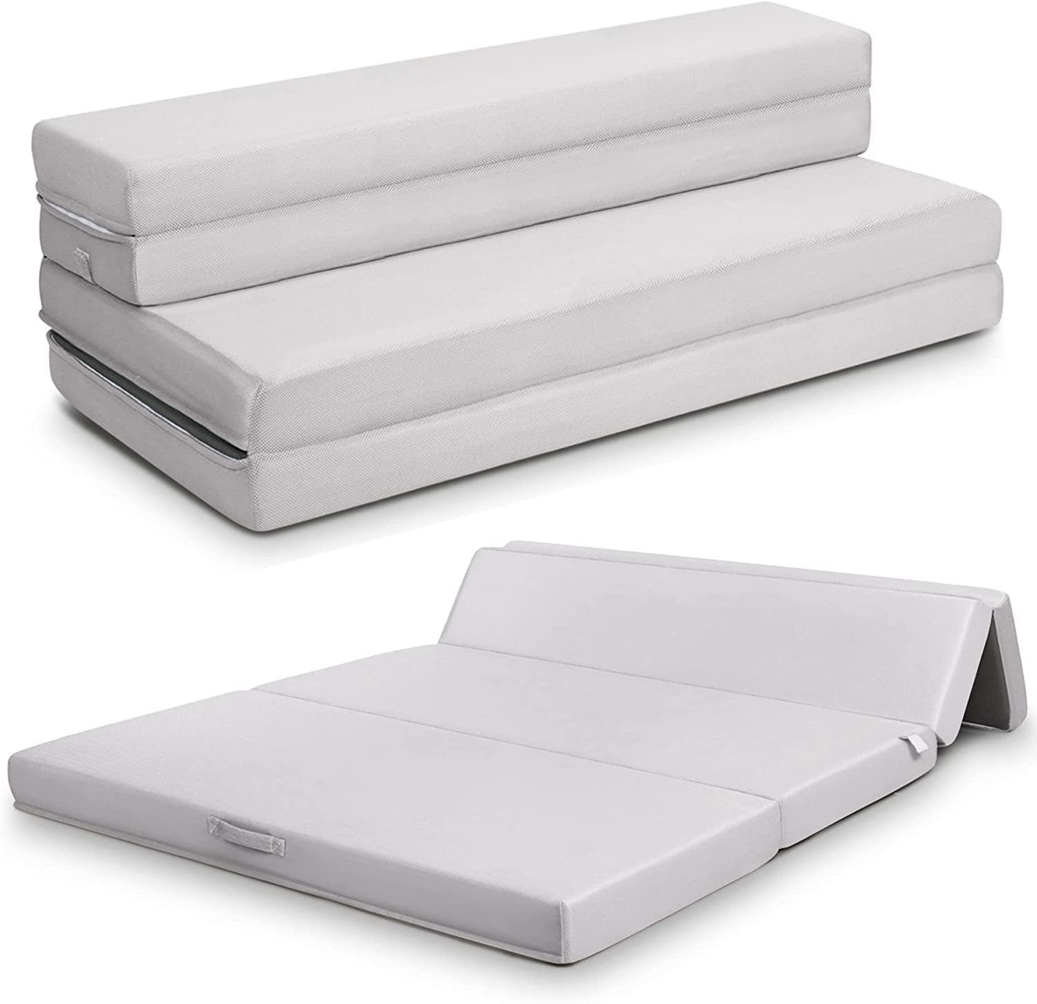 KOMFOTT 4- Inch Tri Folding Mattress Twin XL Size, Foam Mattress with ...