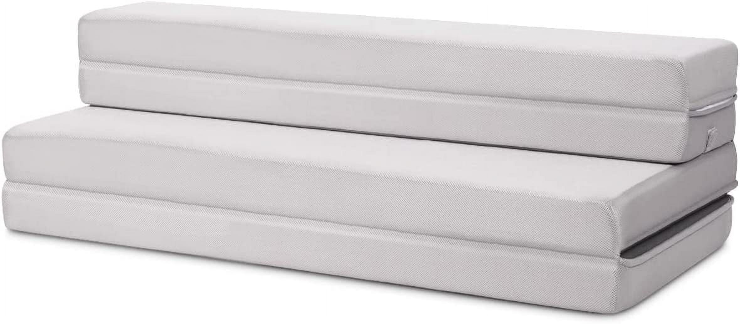 KOMFOTT 4-Inch Tri Folding Mattress Twin XL Size, Foam Mattress with ...