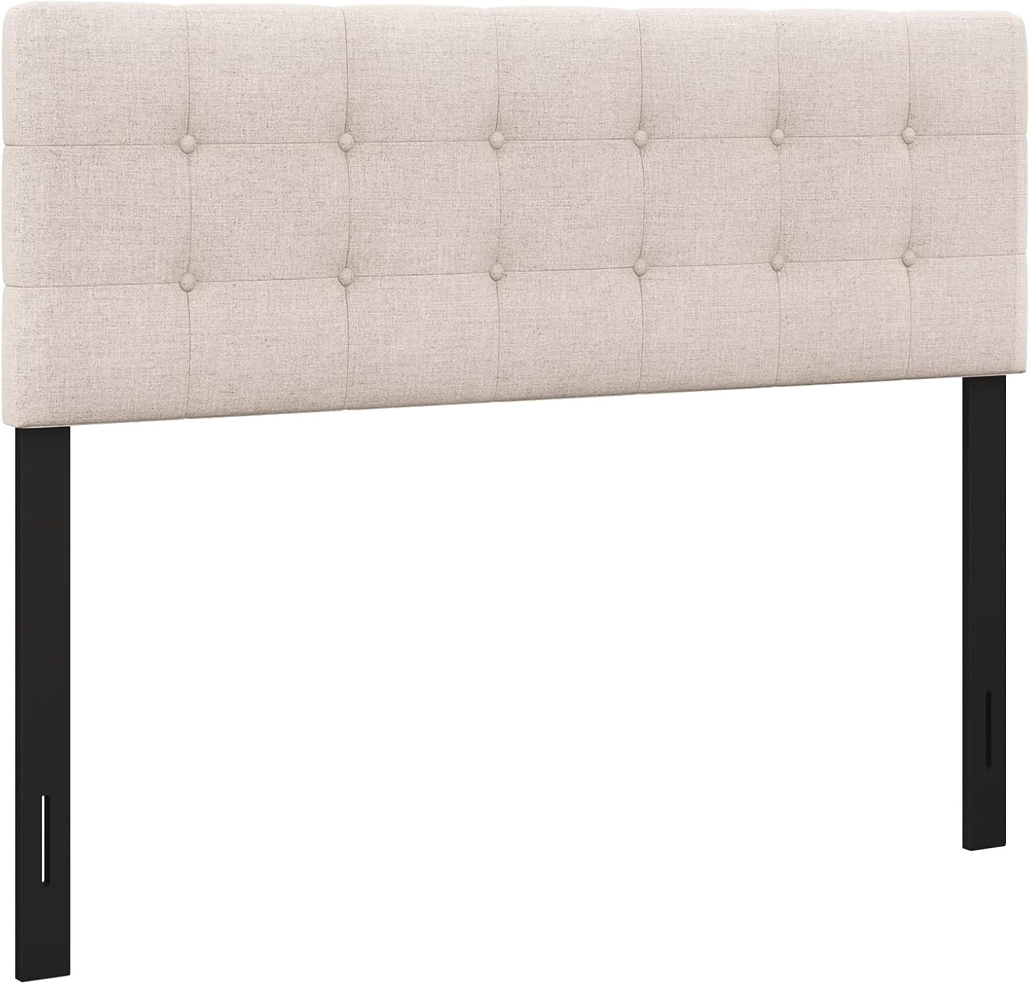 KOMFOTT Linen Upholstered Headboard for Full & Queen Size Bed Frame ...
