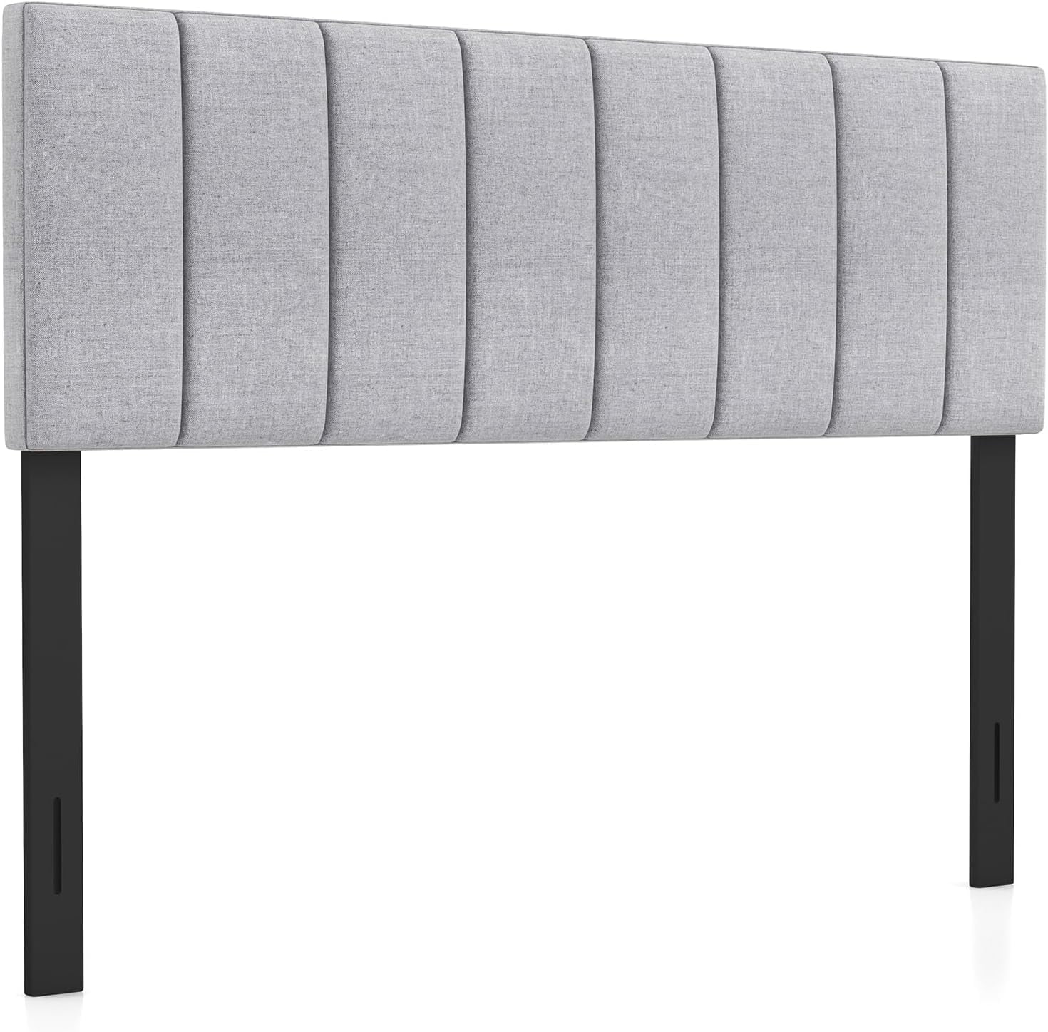 KOMFOTT Linen Upholstered Headboard for Full & Queen Size Bed, Vertical ...