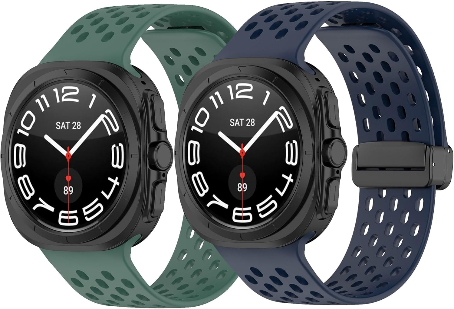 KOMI 2 Pack Bands Compatible for Samsung Galaxy watch 7 Ultra 47mm ...