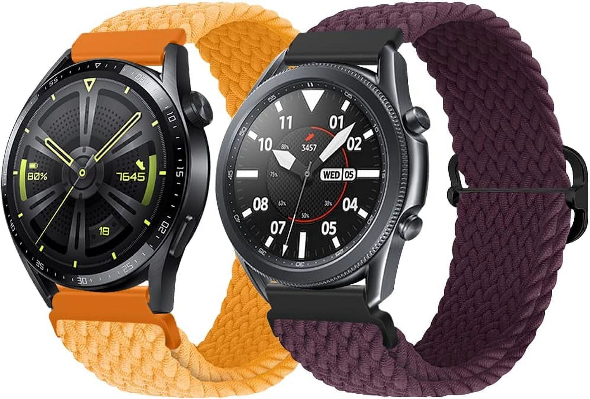 KOMI 2 Pack Sport Loop Nylon Braided Bands Compatible with Samsung ...