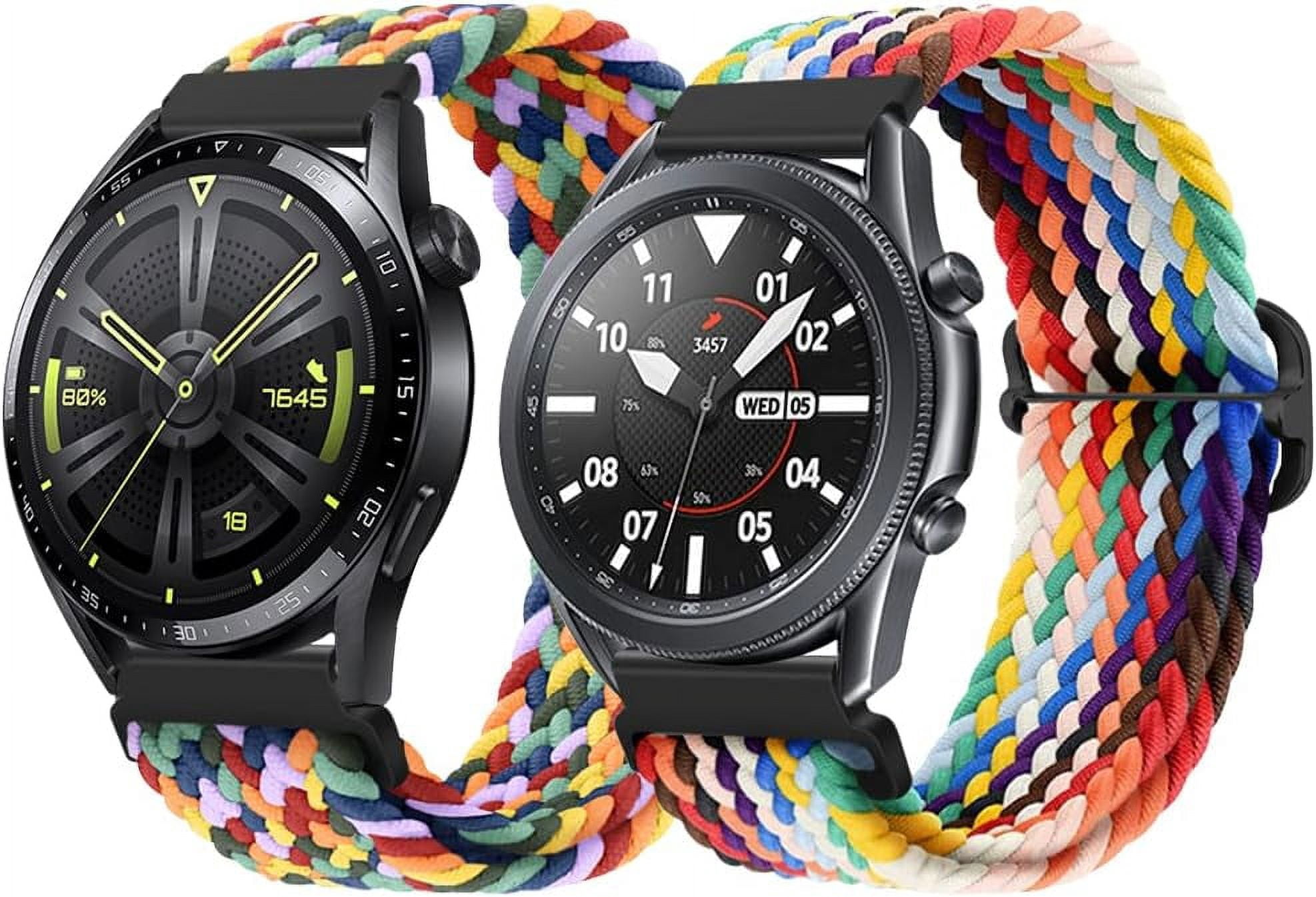 KOMI 2 Pack Sport Loop Nylon Braided Bands Compatible with Samsung ...