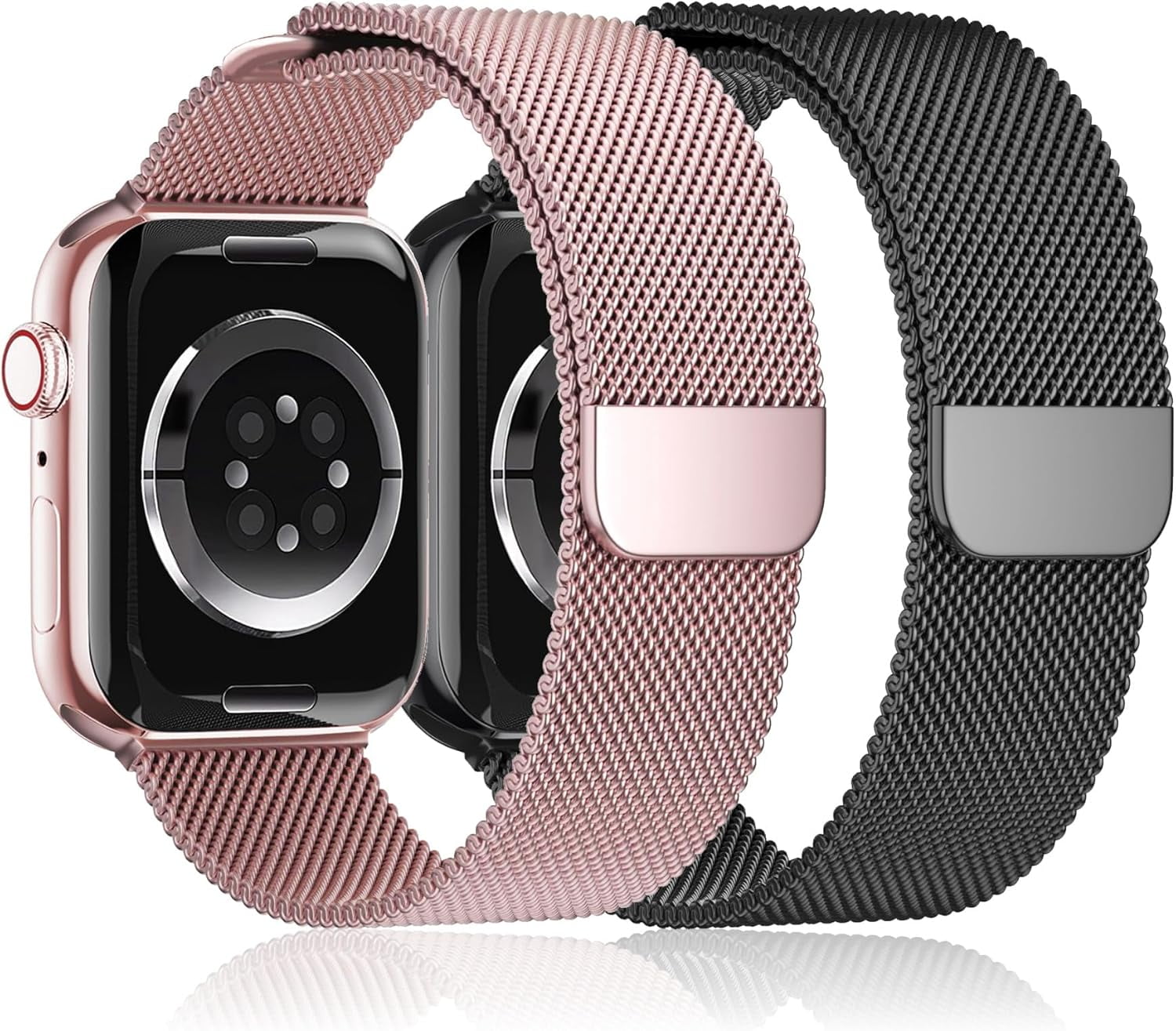 KOMI 2Pack Milanese Loop for Apple Watch Band 40mm 41mm 38mm 44mm 45mm ...