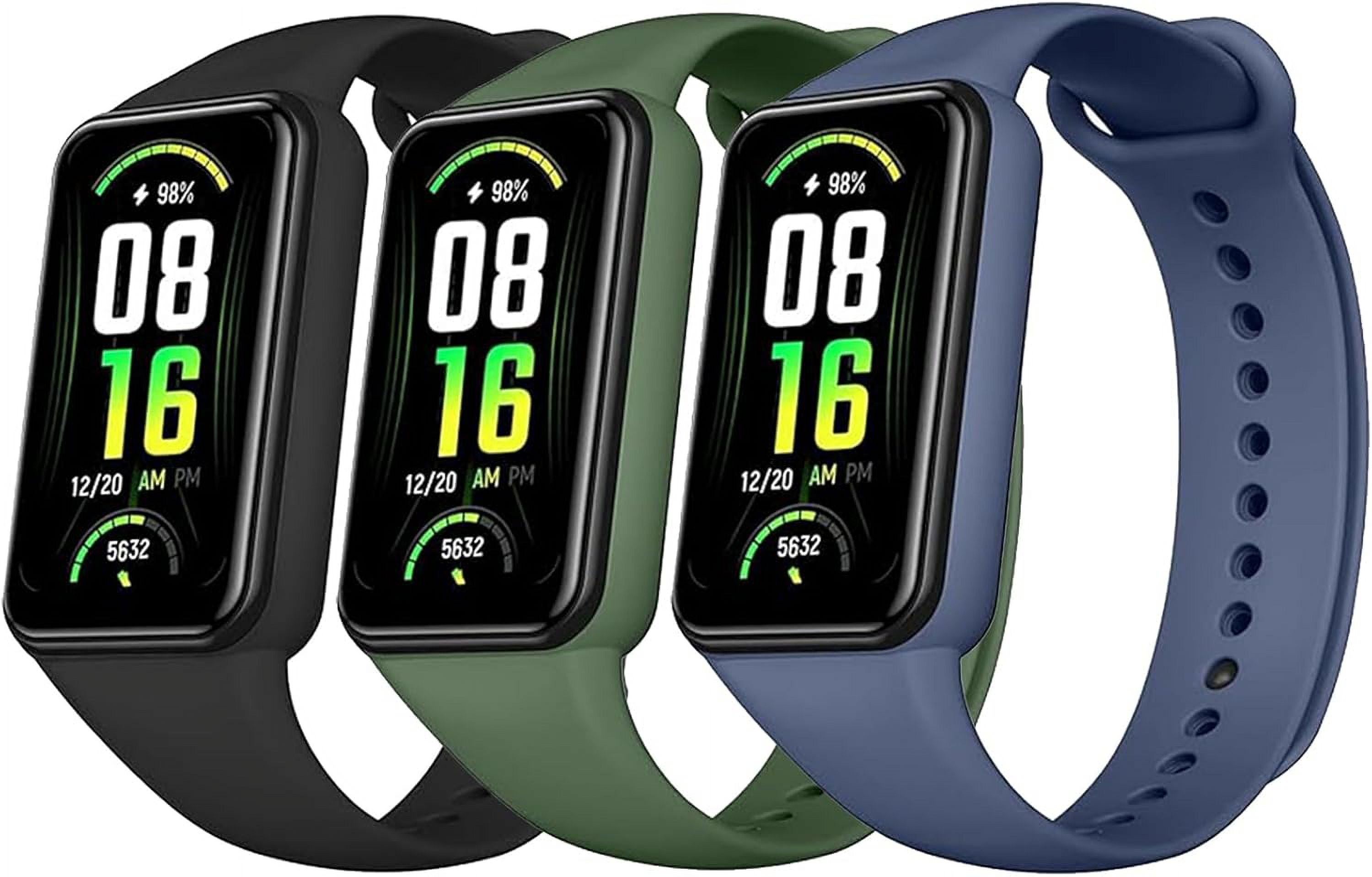 KOMI 3 Pack Soft TPU Bands Compatible with Amazfit Band 7 Replacement ...