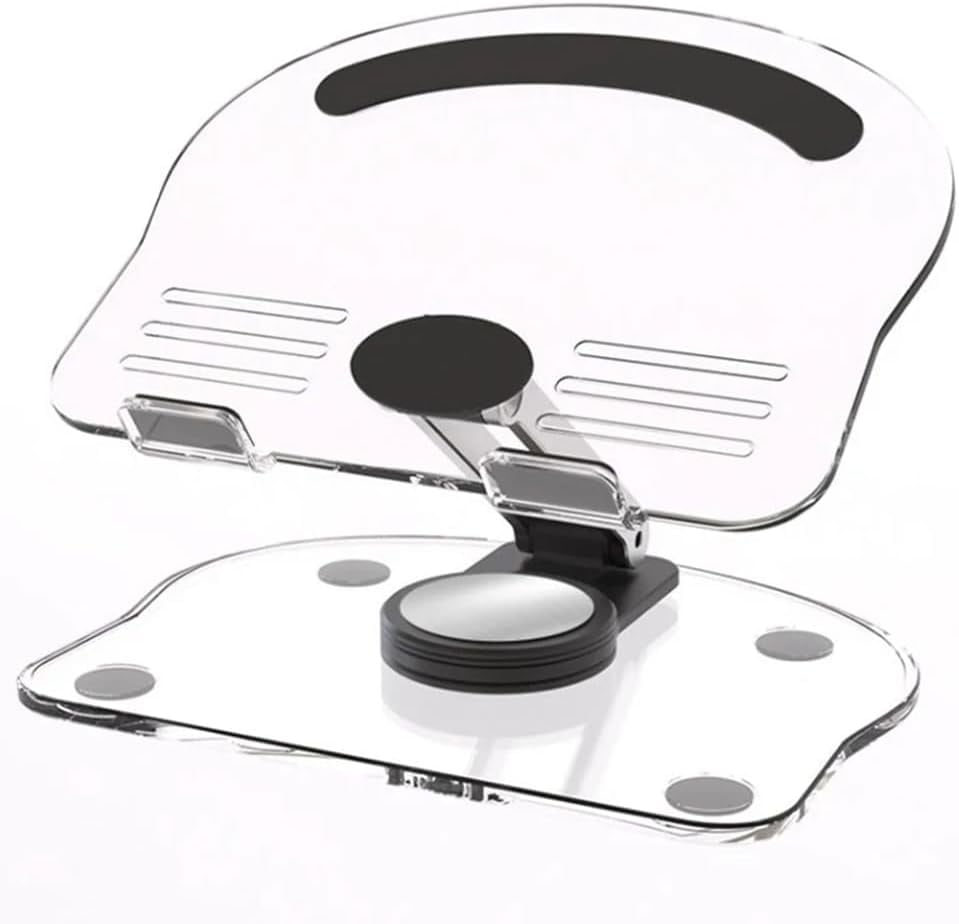 KOMI Acrylic Tablet Stand Holder with 360 Rotatable Base,Foldable ...