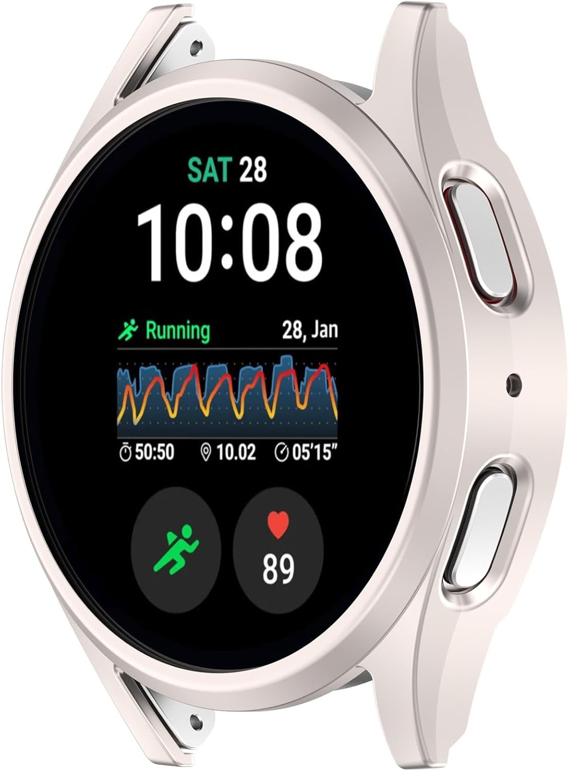 KOMI Case Compatible with 2024 Samsung Galaxy Watch 7 Classic 40mm 44mm ...