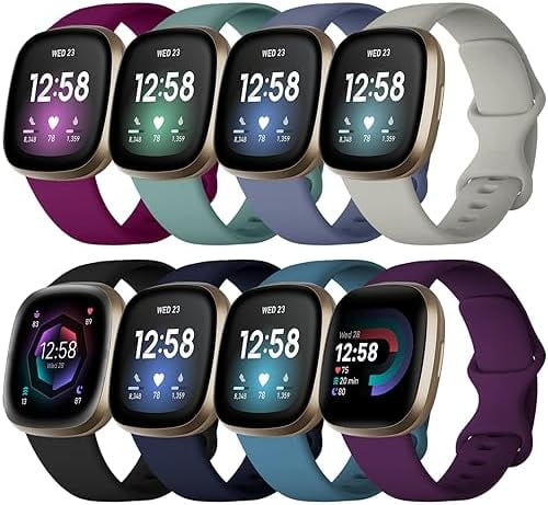 KOMI Compatible with Fitbit Sense Bands/Fitbit Versa 3 Band/Fitbit ...
