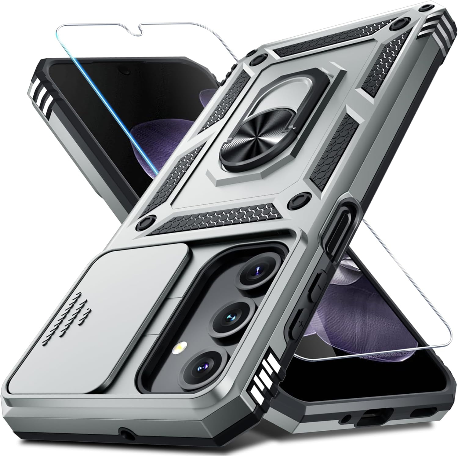 KOMI Compatible with Samsung Galaxy A16 5G Case Built in Slide Camera ...