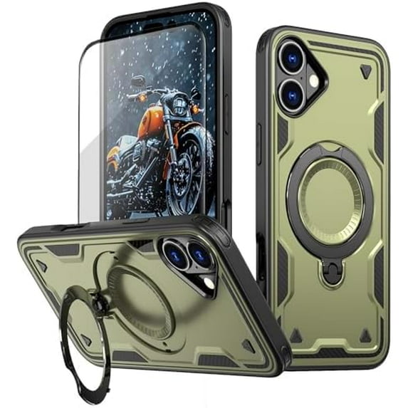 KOMI Compatible with iPhone 16 Case, with 1X HD Screen Protector ...