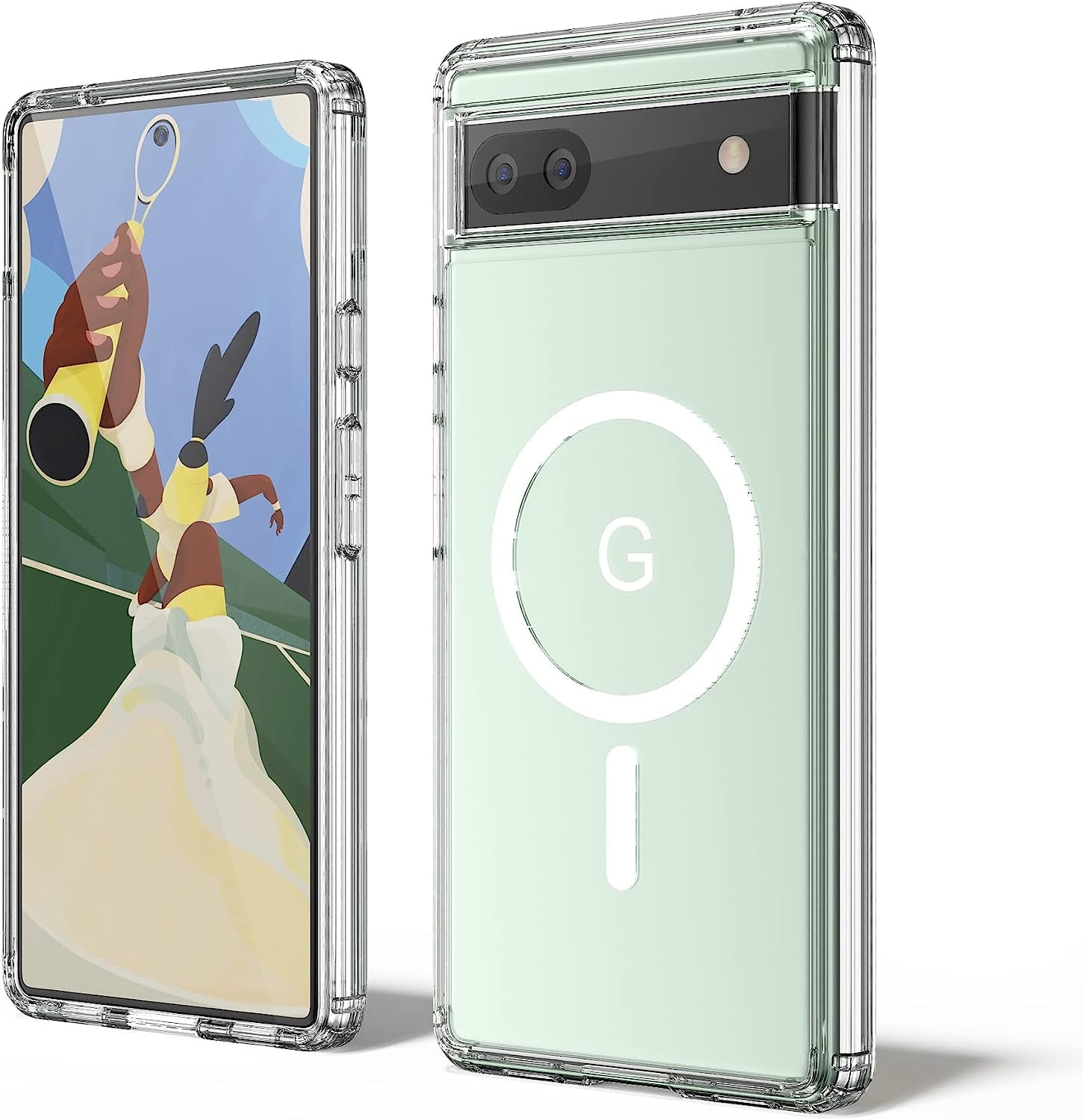 KOMI for Google Pixel 6A Phone Case Liquid Silicone, Cute Thin Slim ...