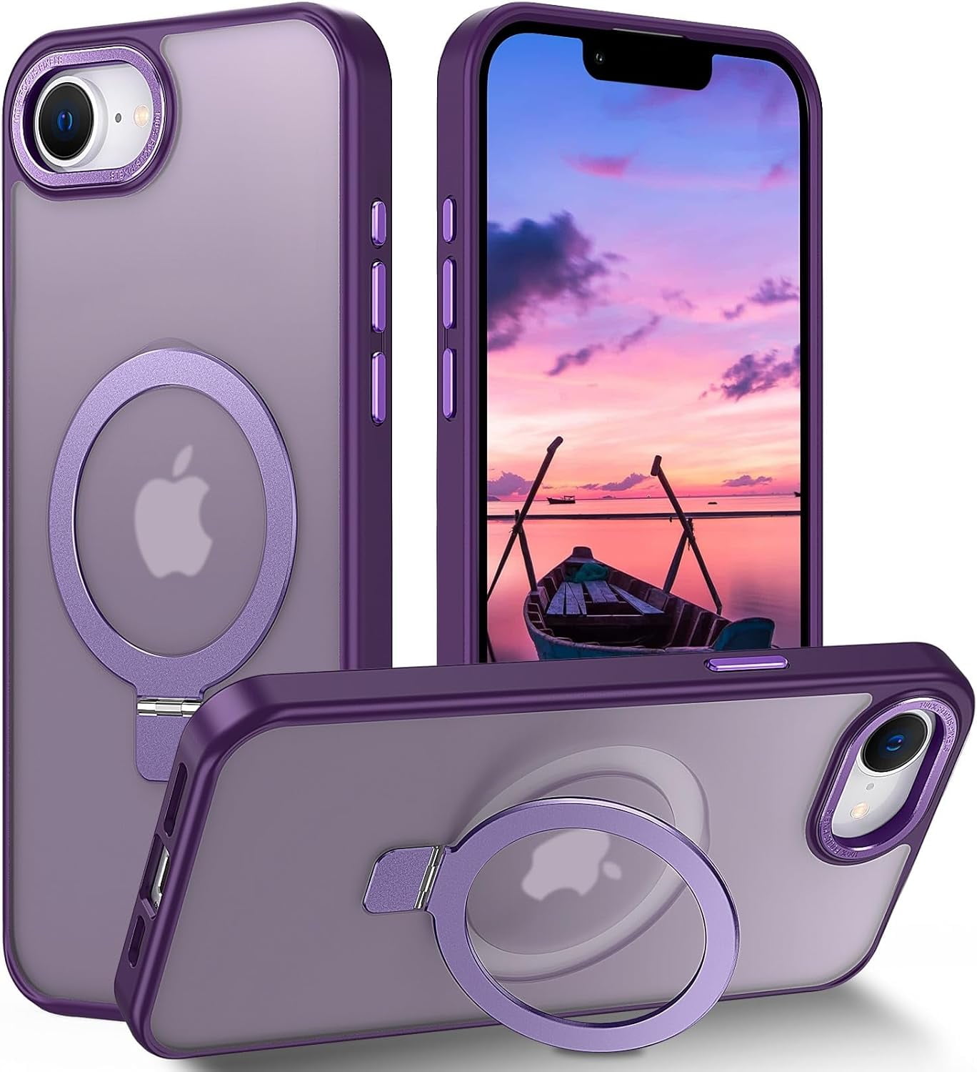 KOMI Magnetic for iPhone 16e Case with Invisible Stand, [10 FT Drop ...