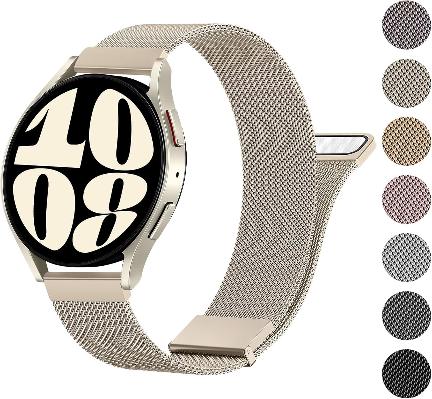 KOMI Metal Band Compatible with Samsung Galaxy Watch 6 Band 40mm 44mm ...