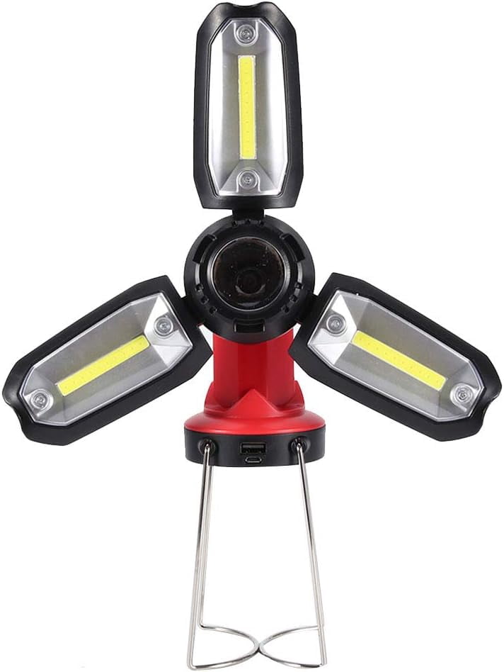 KOMI Multi-Function LED Camping Light Rechargeable Flashlight Foldable ...