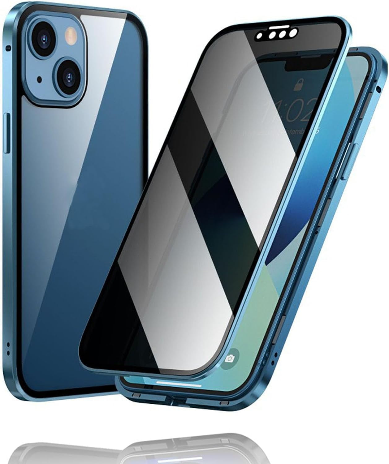 KOMI Phone Privacy Case with Privacy Screen Protector, 360 Degree Front ...