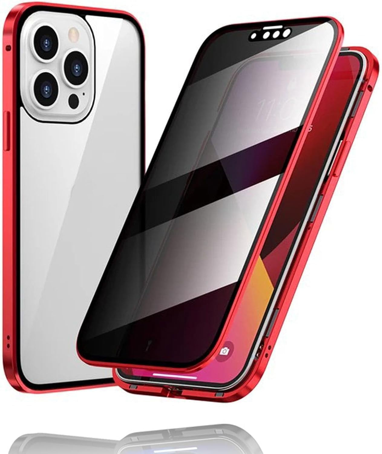 KOMI Phone Privacy Case with Privacy Screen Protector, 360 Degree Front ...