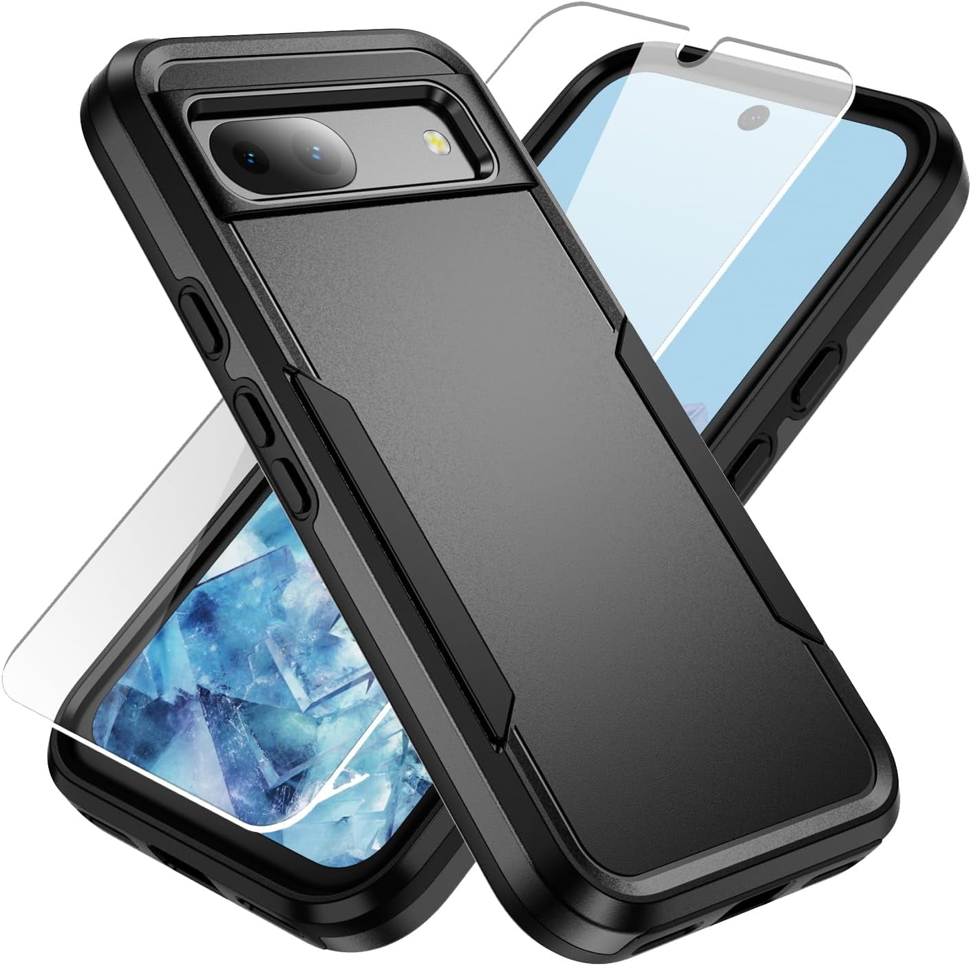 KOMI for Pixel 8a Case, Google Pixel 8a Case with HD Screen Protector ...