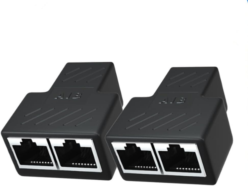 KOMI RJ45 Ethernet Splitter Adapter,Ethernet Cable Splitter,Through ...