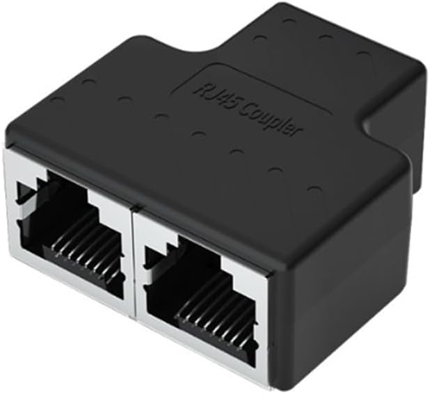KOMI RJ45 Ethernet Splitter Adapter,Ethernet Cable Splitter,Through ...