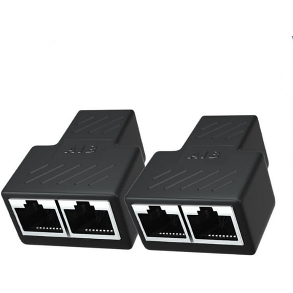 KOMI RJ45 Ethernet Splitter Adapter,Ethernet Cable Splitter,Through ...