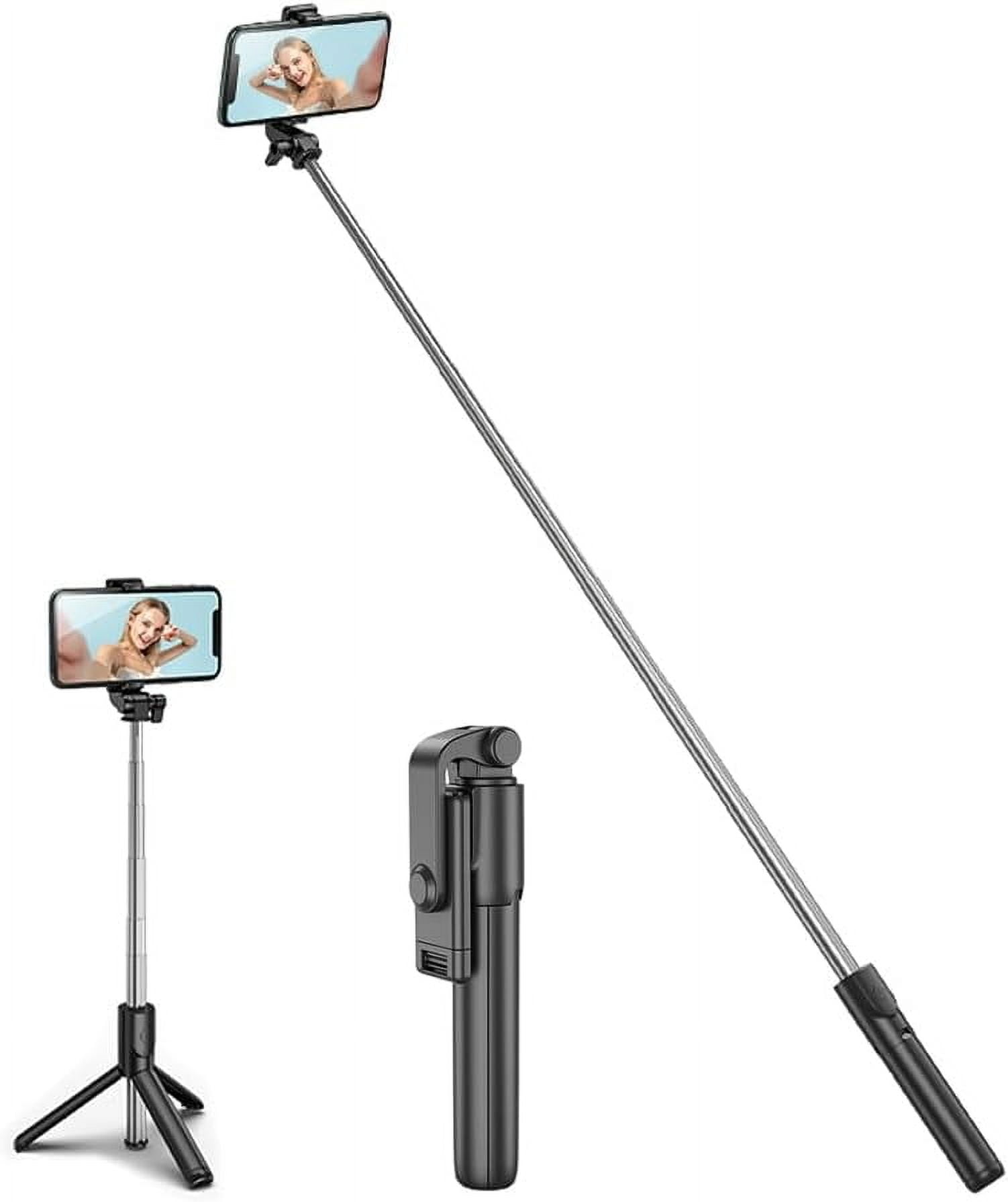 KOMI Selfie Stick, Extendable Selfie Stick Tripod with Wireless Remote ...