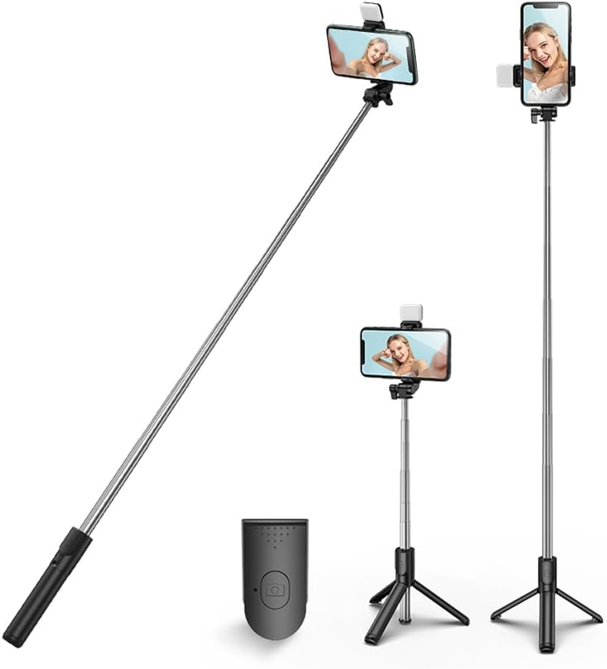 KOMI Selfie Stick Tripod,3 in 1 Extendable 360° Rotation Tripod Stand ...