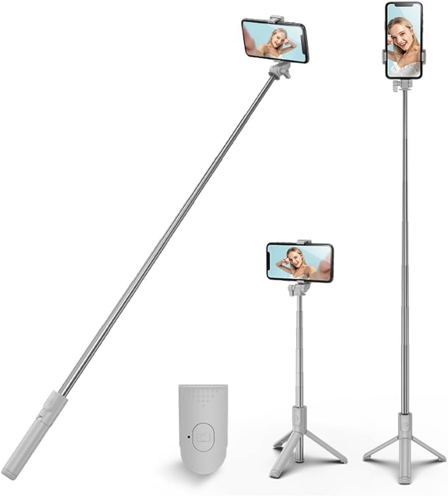 KOMI Selfie Stick Tripod,Stable Tripod Stand with Detachable Bluetooth ...