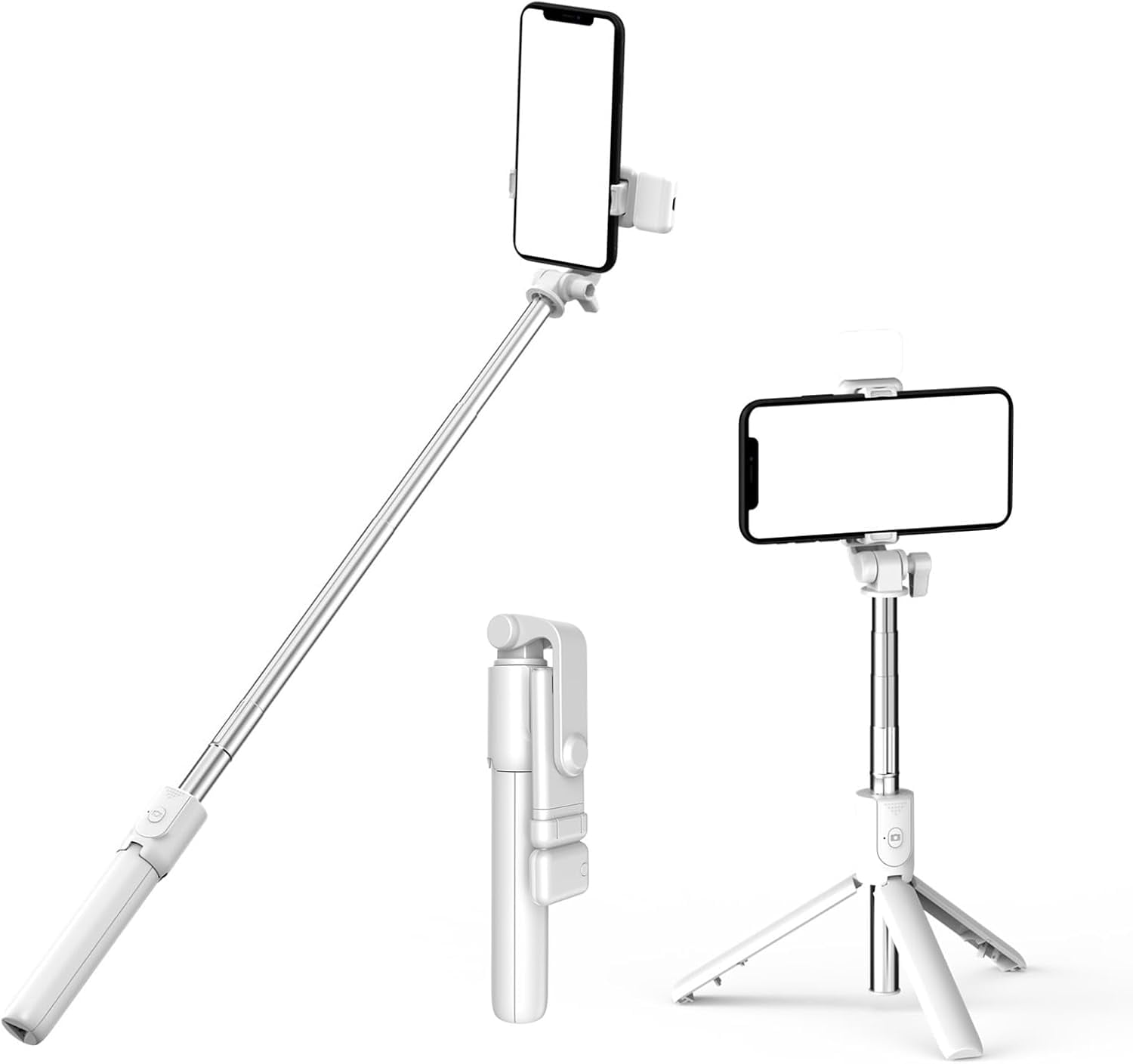 KOMI Selfie Stick with Tripod Stand and Wireless Remote, Compatible ...
