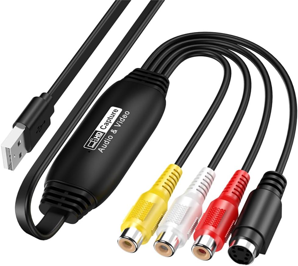 KOMI USB Video Capture Card,Drive-free AV Signal Capture Data Collector ...