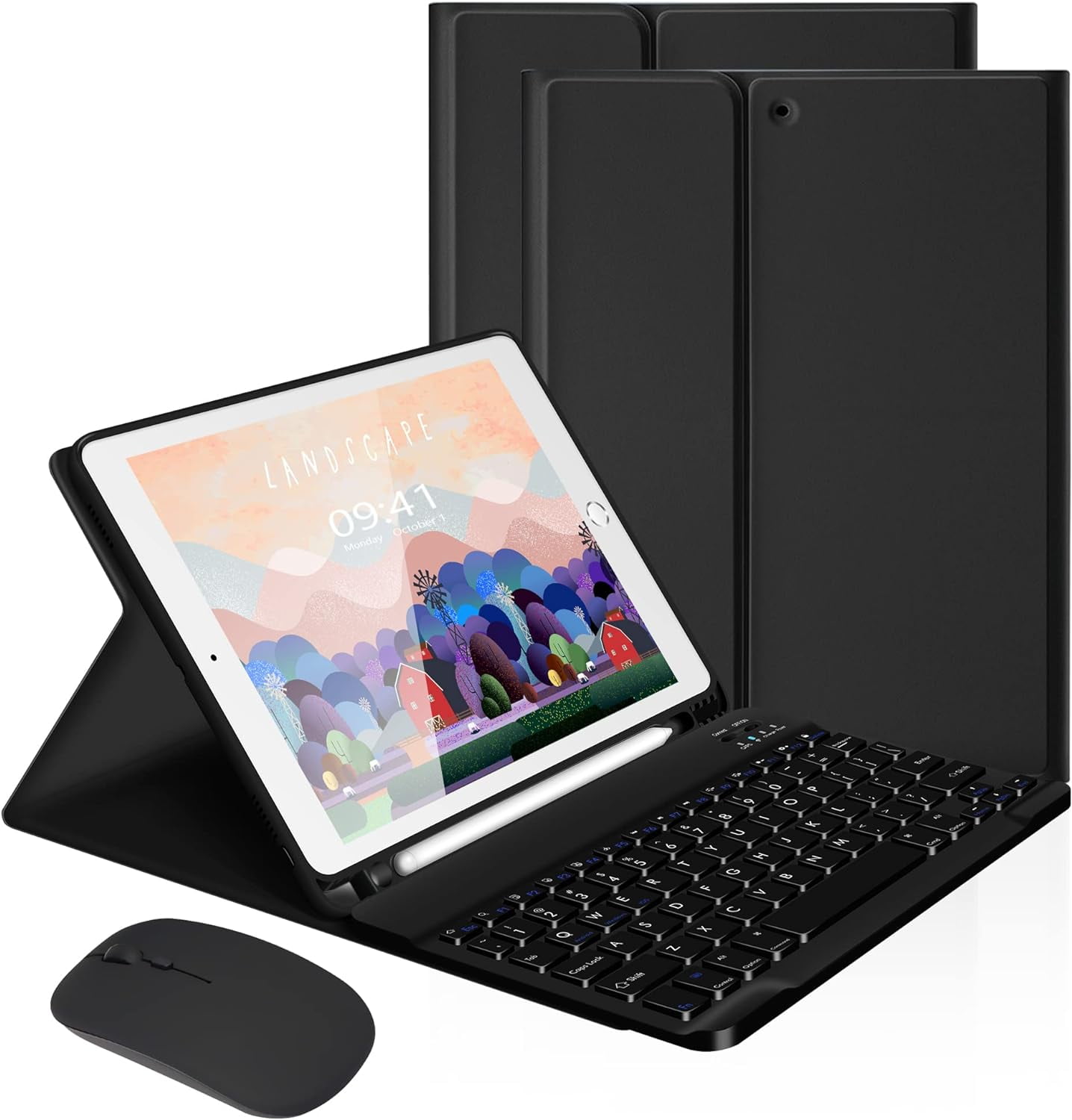 KOMI Wireless Keyboard Case with Mouse for iPad 10.2" 9th 8th 7th ...