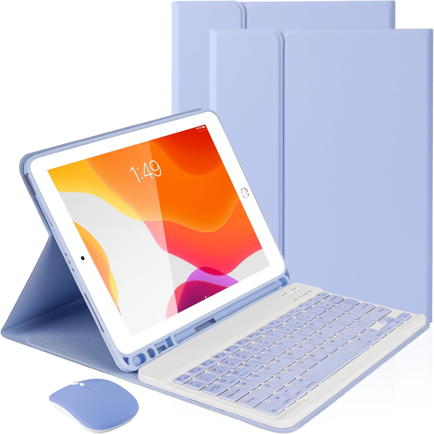 KOMI Wireless Keyboard Case with Mouse for iPad 10.2" 9th 8th 7th ...