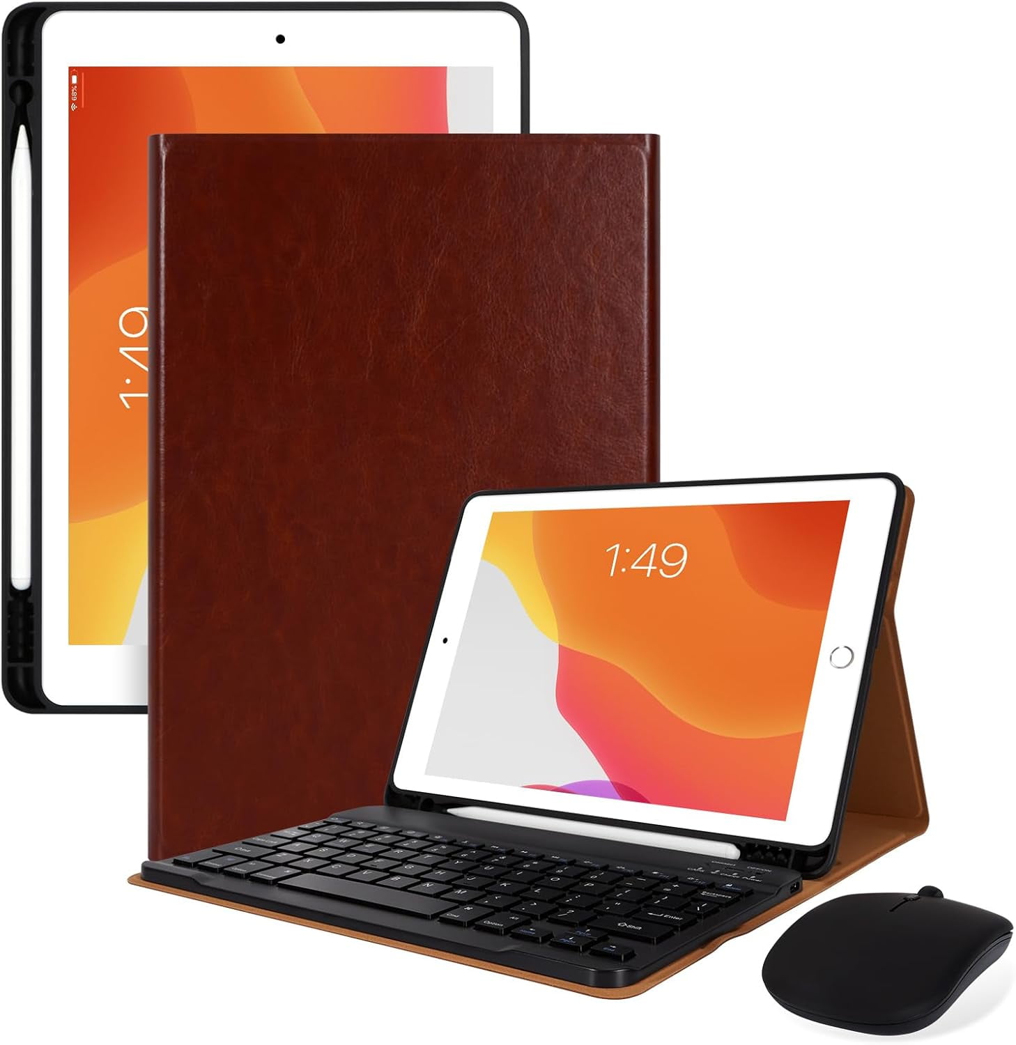 KOMI Wireless Keyboard Case with Mouse for iPad 10.2" 9th 8th 7th ...