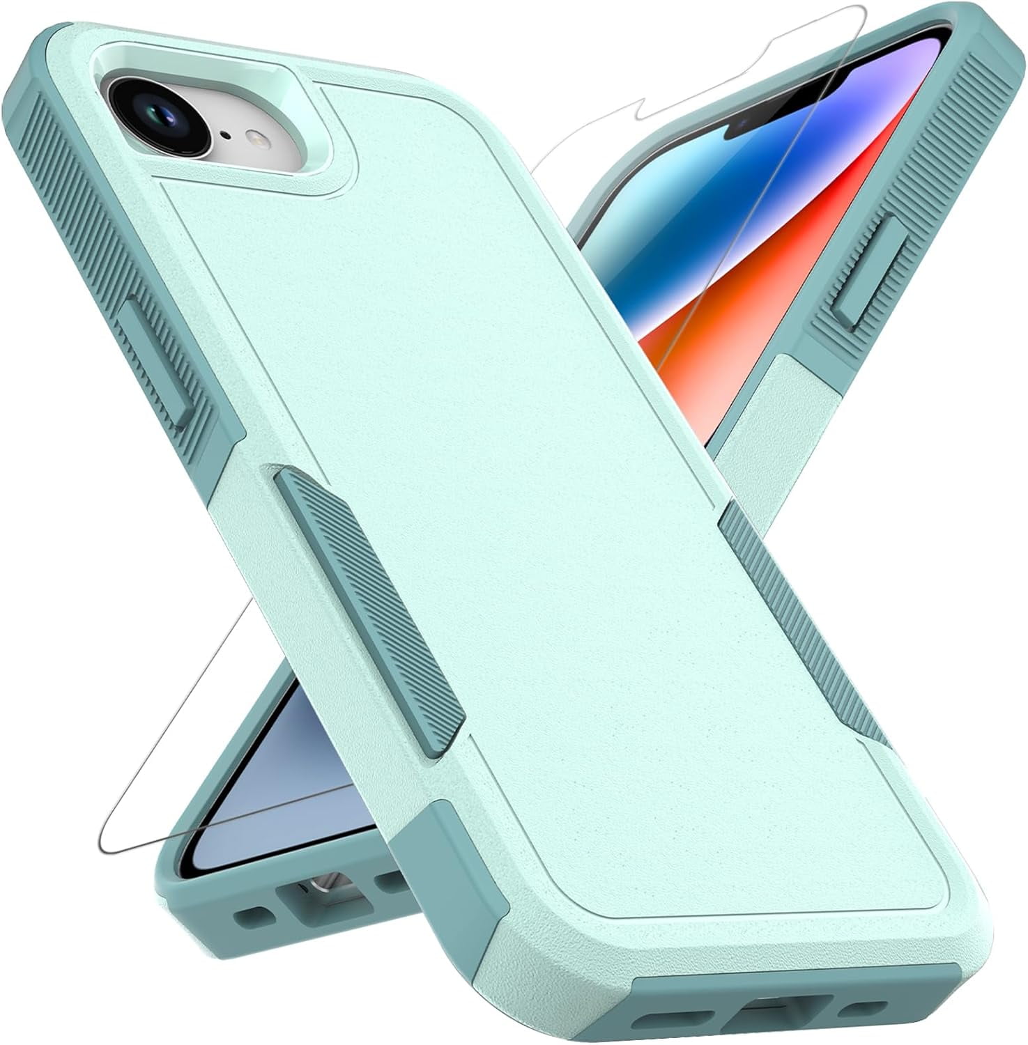 KOMI iPhone 16E Case: Dual Layer Protective Heavy Duty Cell Phone Cover ...