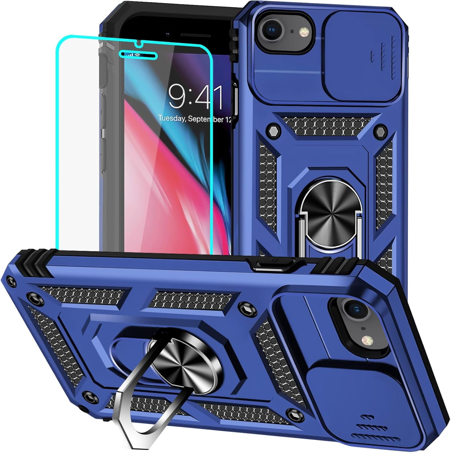 KOMI for iPhone 16e Case, iPhone SE4 Case with Screen Protector ...