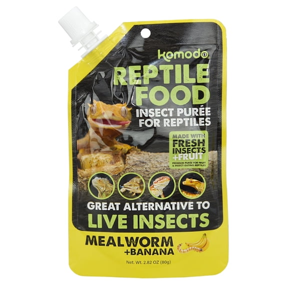 Komodo Reptile Food Insect Puree, Mealworm and Banana - Walmart.com